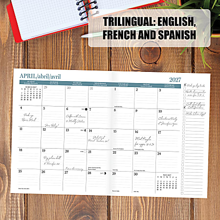 Willow Creek Press Monthly Academic Booklet Planner 7 12 x 9 12 ...