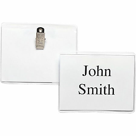 Business Source Clip Holder Style Badge Kit Clear 50Box 5 Bundle ...