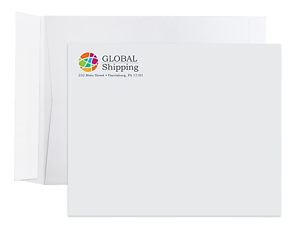 Peel Seal White Wove Open End Catalog Mailing Envelopes Full Color ...