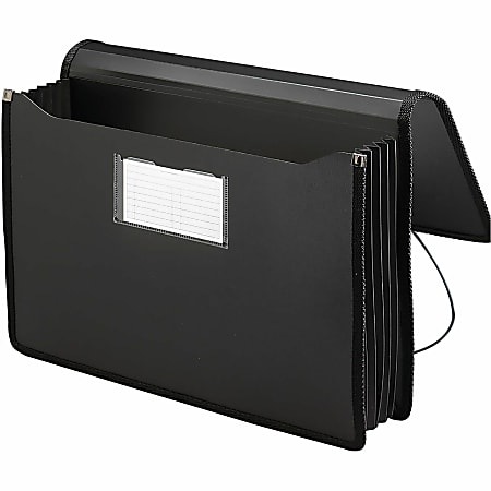 Smead Poly Premium Wallet 5 14 Expansion Legal Size 16 12 x 10 14 Black ...