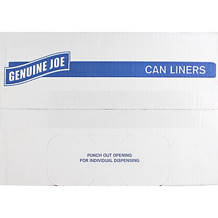 Genuine Joe Heavy Duty Trash Bags 30 Gallons Brown Box Of 100 - Office ...
