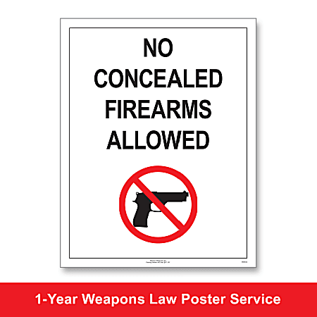 ComplyRight State Weapons Law 1 Year Poster Service English Missouri 11 ...