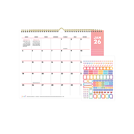 2026 Blue Sky LiveWell Monthly Wall Calendar 15 x 12 Colors January To ...