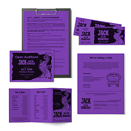 Astrobrights Color Multi Use Printer Copy Paper 1 Ream Gravity Grape ...