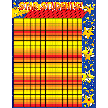 Scholastic Practice Chart Star Students Incentive 17 x 22 - Office Depot