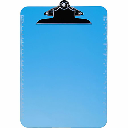 Sparco Plastic Clipboard 8 12 x 12 Blue - Office Depot
