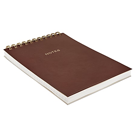 Eccolo Steno Pad 6 x 8 120 Sheets Brown - Office Depot