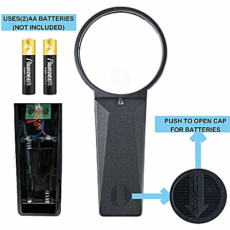 Sparco Illuminated Magnifier 3 Diameter - Office Depot