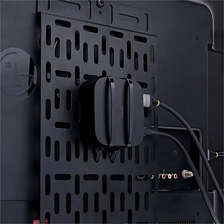StarTech.com Universal TV Accessory Mount Adjustable Behind TV or Wall ...