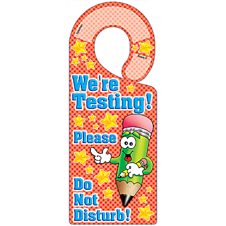 Scholastic Were Testing Signs 6 12 x 17 - Office Depot
