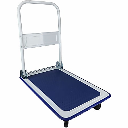 Sparco Folding Platform Truck 330 Lb. Capacity BlueGray - Office Depot