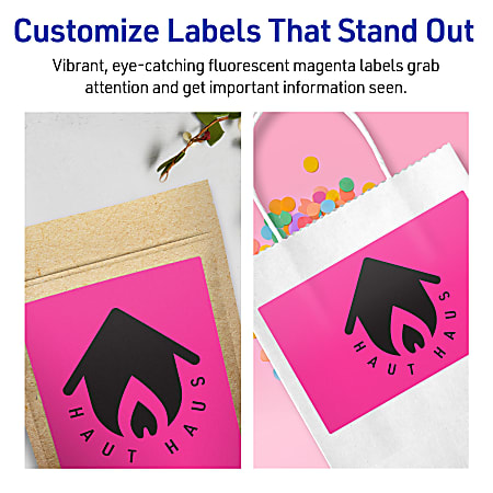 Avery Printable Labels With Sure Feed Technology 94258 NMP20 Rectangle ...