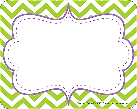 Barker Creek Self Adhesive Name Badge Labels 3 12 x 2 34 Chevron ...