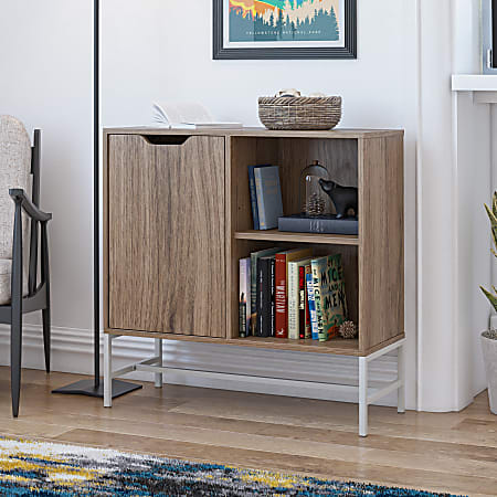 Ameriwood Home Modine 30 H Bookcase Walnut - Office Depot