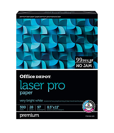 Office Depot Laser Pro Paper 1 Ream White Letter Size 8 12 x 11 Ream Of ...