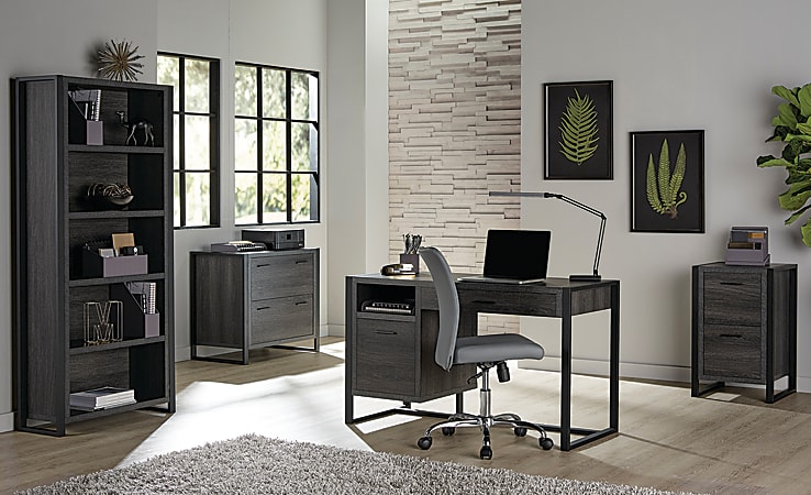 RealSpace DeJori 51 W Writing Desk Charcoal - Office Depot