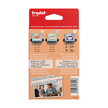 Trodat Addition Math Roller Total Qty 1 - Office Depot