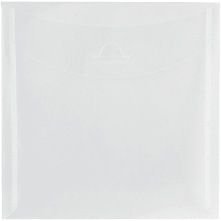 JAM Paper Plastic 6 18 x 6 18 Envelopes Tuck Flap Closure Clear Pack Of ...