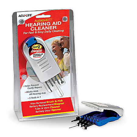 ACU LIFE Audio Kit Hearing Aid Cleaner - Office Depot