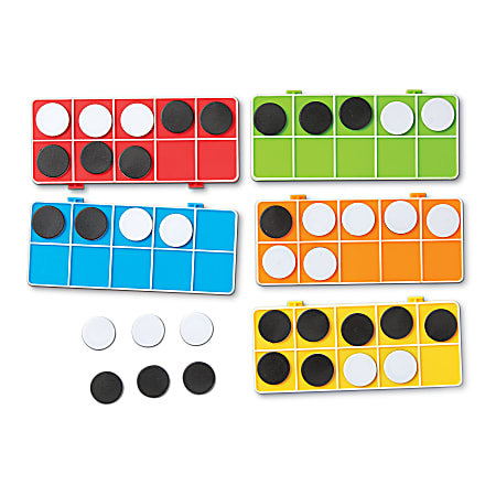 Learning Resources Rainbow Ten Frame Set Multicolor - Office Depot