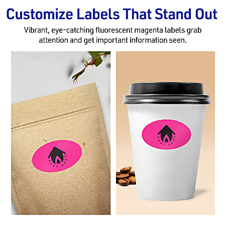 Avery Printable Labels With Sure Feed Technology 94051 NMP80 Oval 1 12 ...