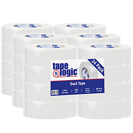 Tape Logic Color Duct Tape 3 Core 2 x 180 White Case Of 24 - ODP ...