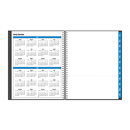 2024 2025 Blue Sky Planning WeeklyMonthly Calendar 8 12 x 11 Collegiate July To June - Office Depot