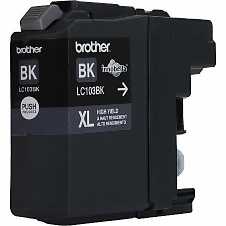 Brother LC103 Black High Yield Ink Cartridge LC103BK - Office Depot