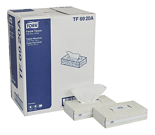 Tork 2 Ply Premium Facial Tissues White 100 Sheets Per Box Pack Of 30 ...