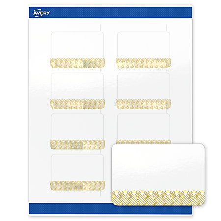 Avery Printable Labels With Sure Feed Technology S00 EWV Rectangle 2 x ...