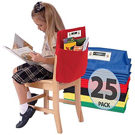 Victor Seat Sack Chair Cover Classroom Pack 19 x 12 Assorted Colors ...