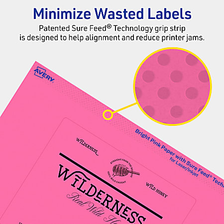 Avery Print To The Edge Labels With Sure Feed Technology 94253 BPP80 ...