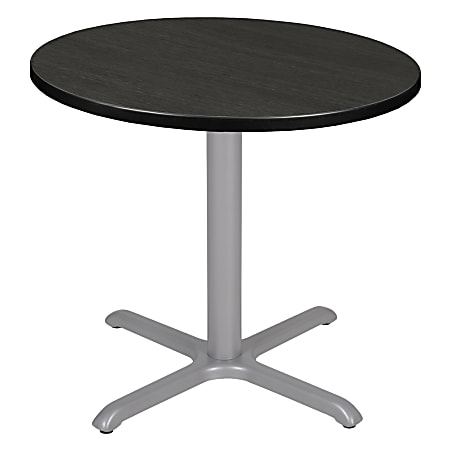 Regency Cain Round X Base Breakroom Table 29 H x 30 W x 30 D Ash ...