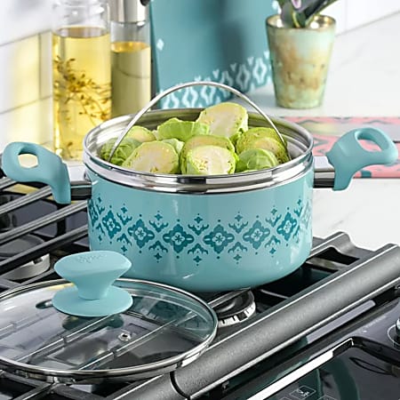 Spice by Tia Mowry Savory Saffron 3 Quart Aluminum Nonstick Dutch Oven ...