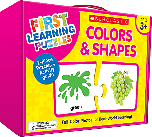 Scholastic First Learning Colors Shapes Puzzles Pre K Pack Of 24 ...