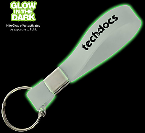Custom Promotional Key Chain 3 58 x 12 Nite Glow - Office Depot