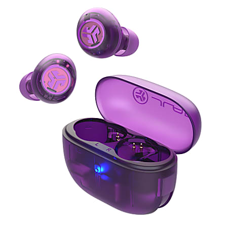JLab Audio Go Pop ANC True Wireless Earbuds Translucent Purple - Office ...