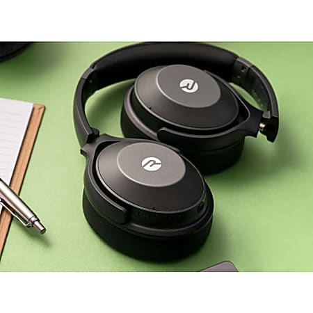 Raycon The Work Bluetooth Wireless Headphones Carbon Black - Office Depot