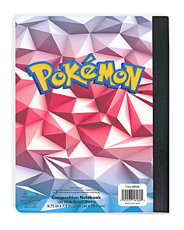 Pokemon Wide Ruled Composition Notebook - Office Depot