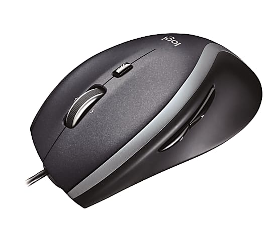 Logitech M500 Corded Laser Mouse With Hyperscroll black - Office Depot