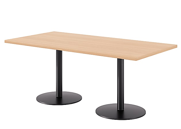 KFI Studios Proof Bistro Rectangle Pedestal Table 29 H x 72 W x 36 D ...