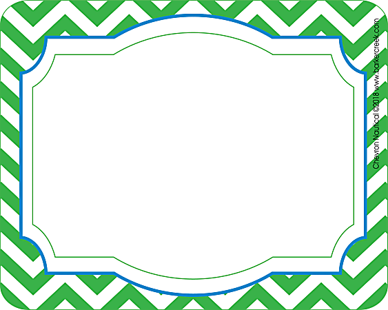 Barker Creek Self Adhesive Name Badge Labels 3 12 x 2 34 Chevron ...