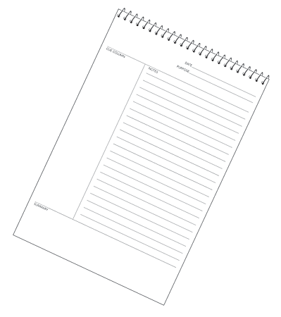 TOPS FocusNotes Top Wire Notebook 8 12 x 11 70 Sheets BlueWhite ...