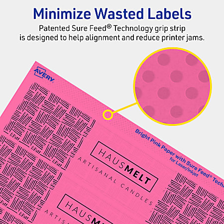 Avery Print To The Edge Labels With Sure Feed Technology 94232 BPP80 ...