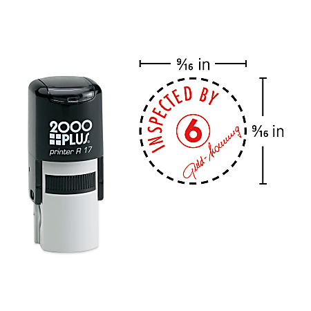 Custom 2000 PLUS Self Inking Stamp R17 916 Diameter Impression - Office ...
