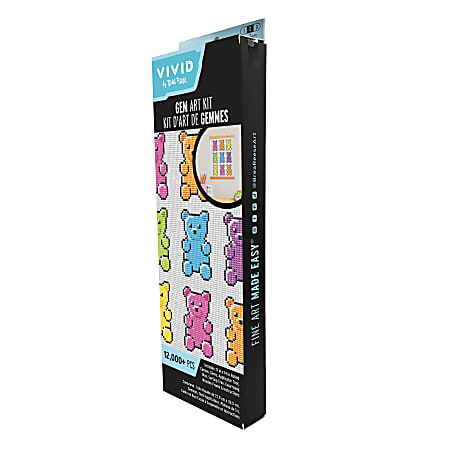 Vivid by Brea Reese Rolled Canvas Gem Art Kit Gummy Bear 11 x 14 ...