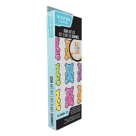 Vivid by Brea Reese Rolled Canvas Gem Art Kit Gummy Bear 11 x 14 ...