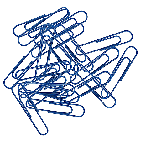 Fashion Paper Clips Navy Pack Of 60 - Office Depot