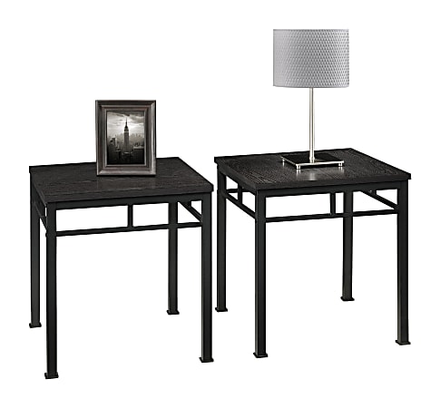 Altra Contemporary End Tables Square 20 H x 18 W x 18 D Espresso ...