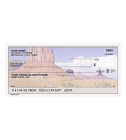 Harland Clarke Personal Checks Majestic America Pack Of 50 - Office Depot
